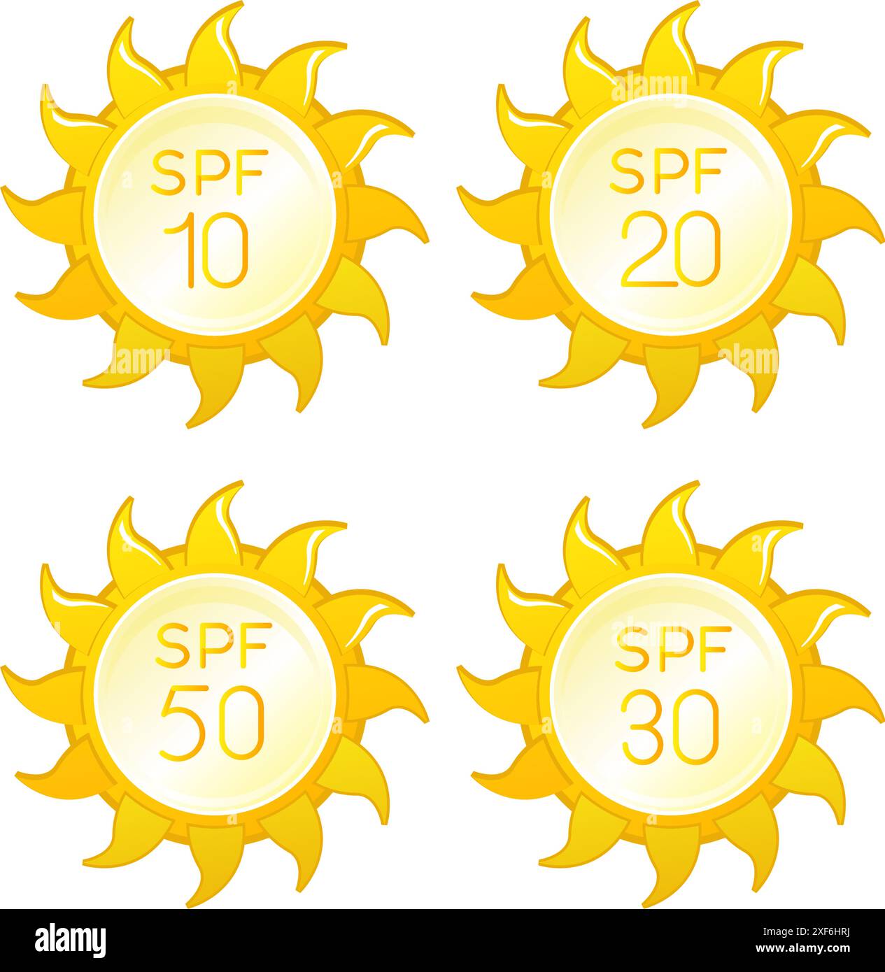 SPF ( Sun Protection Factor ) - measuring UVB protection - Stock Icon ...