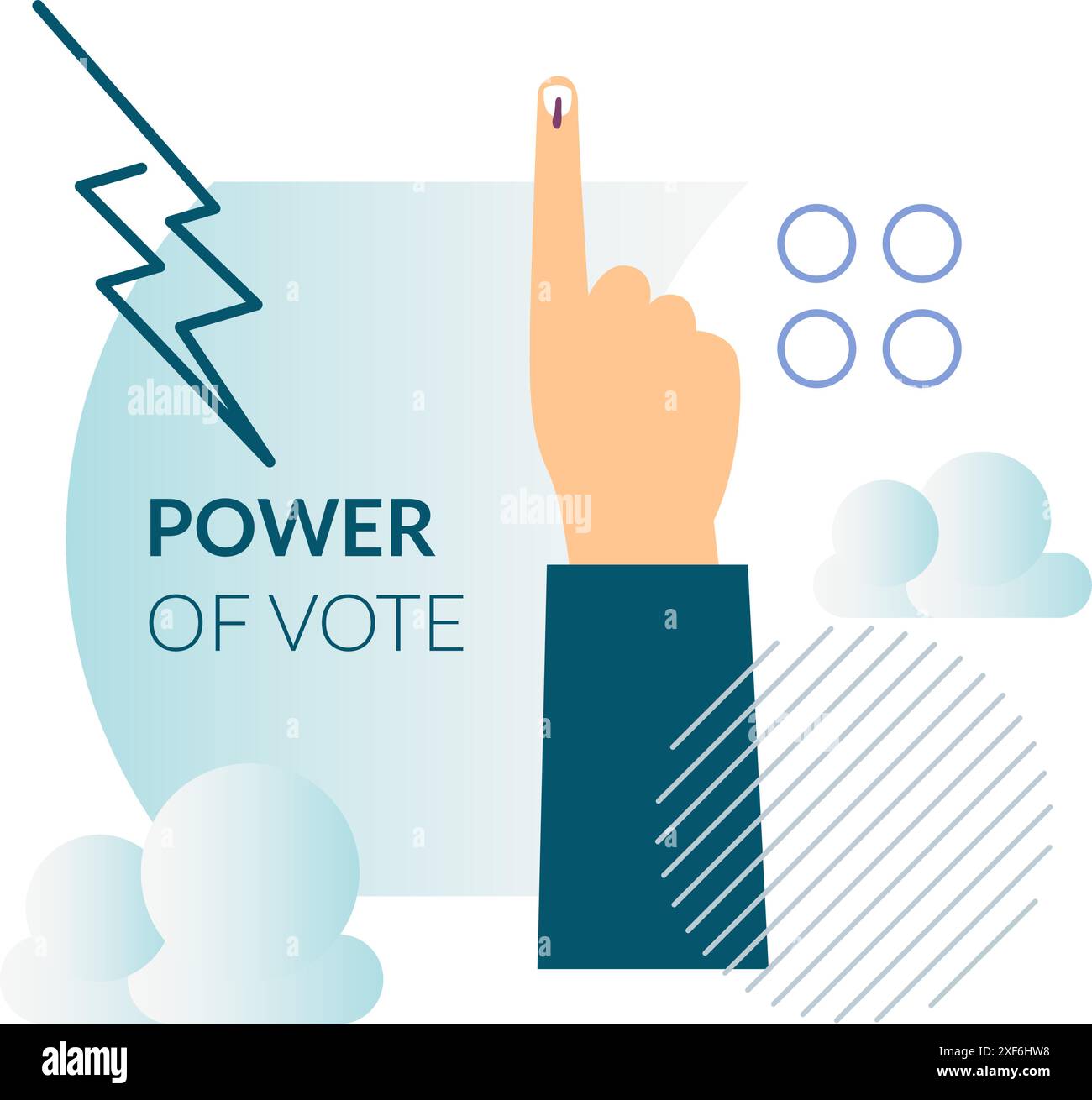 Power of Elections -Inked Finger - Stock Illustration as EPS 10 File ...
