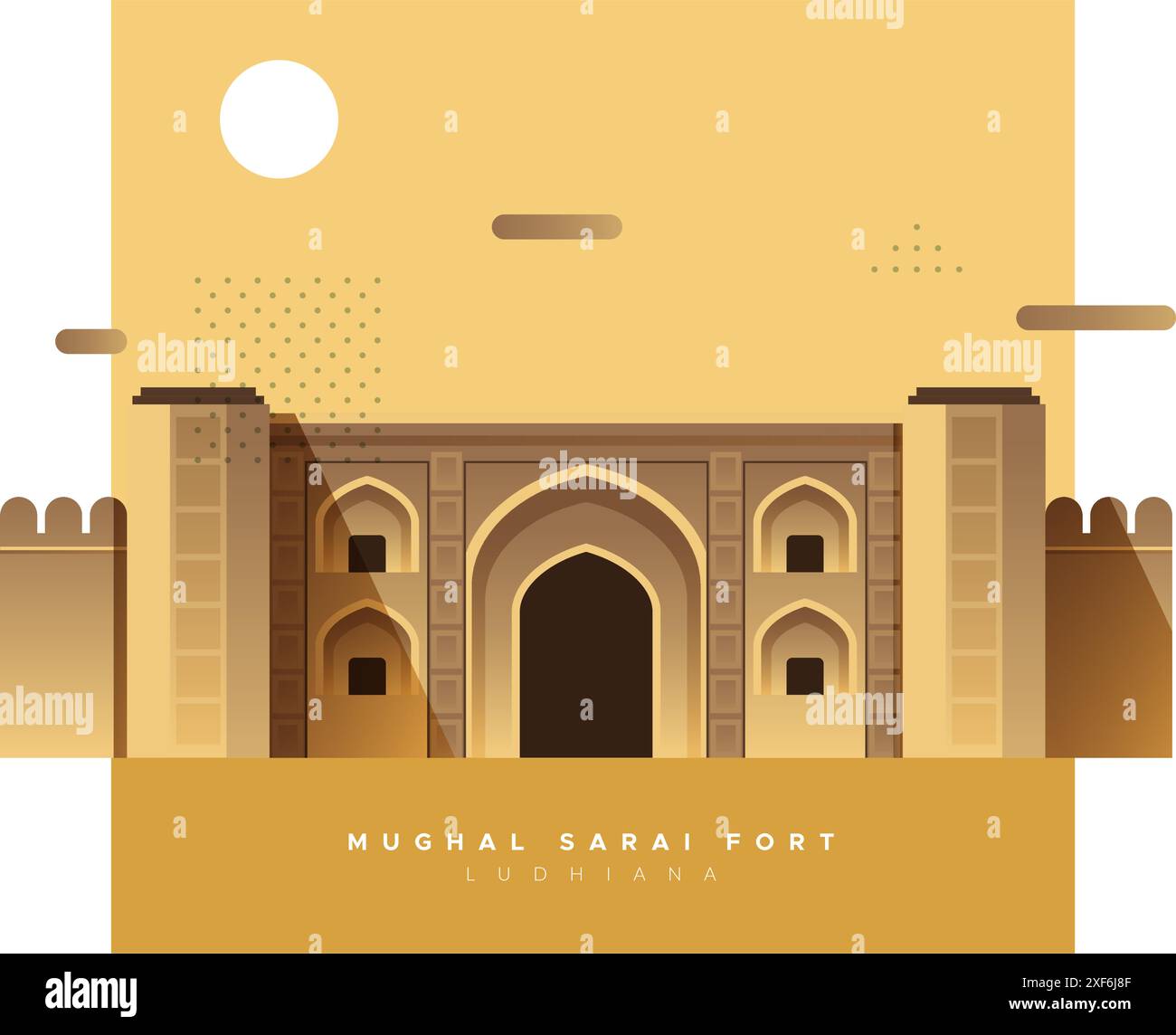 Mughal landscape architecture Cut Out Stock Images & Pictures - Alamy