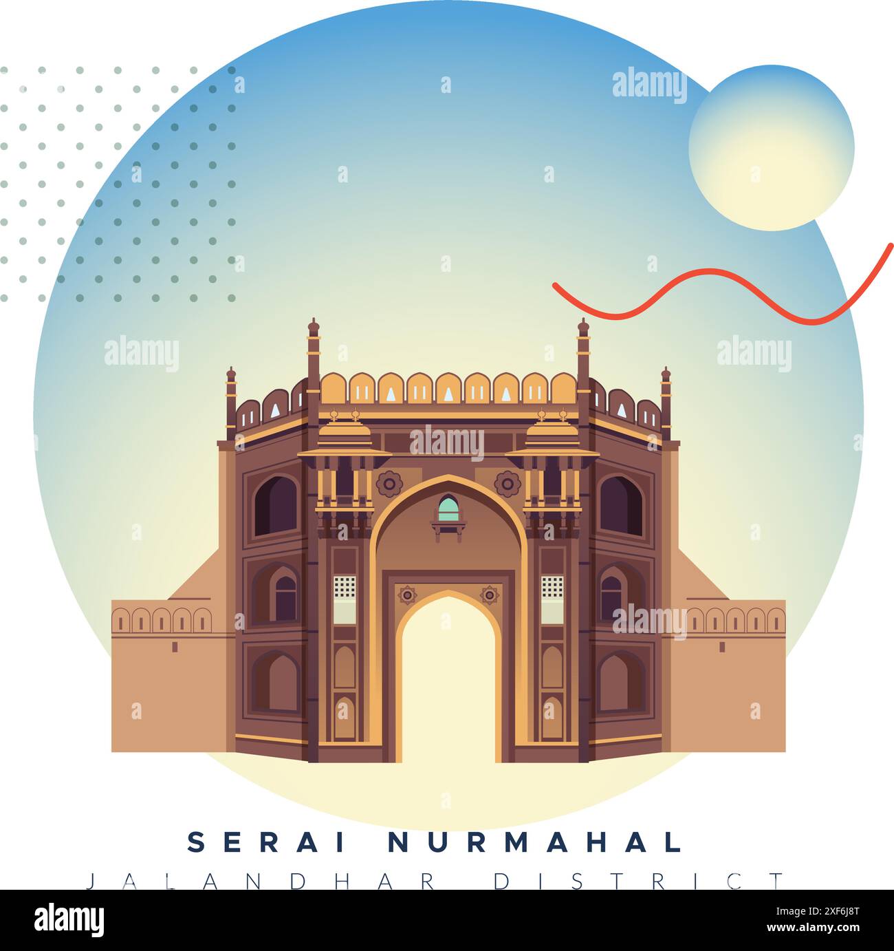 Serai Nurmahal - near Jalandhar - Stock Illustration - Stock ...