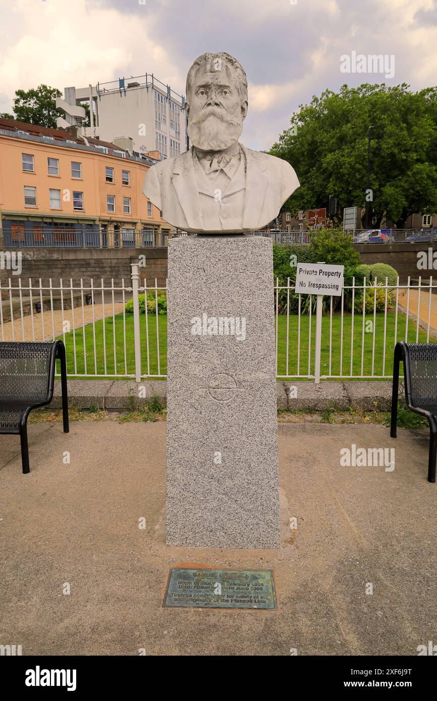 Installation commemorating Samuel Plimsoll, originator of the Plimsoll ...