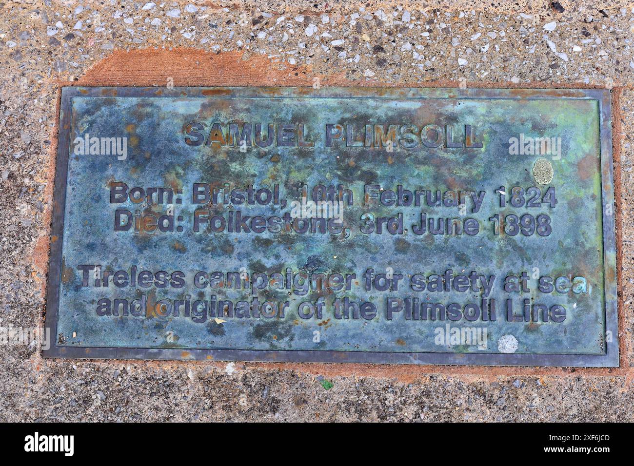 Installation commemorating Samuel Plimsoll, originator of the Plimsoll ...