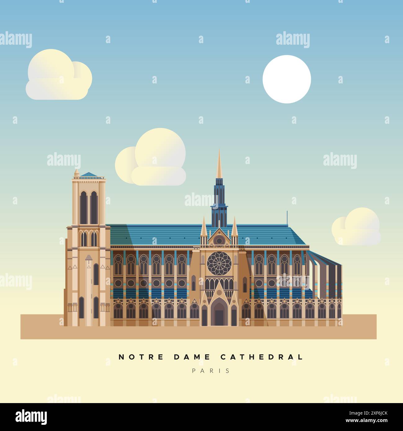 Paris facade gothic architecture Stock Vector Images - Alamy