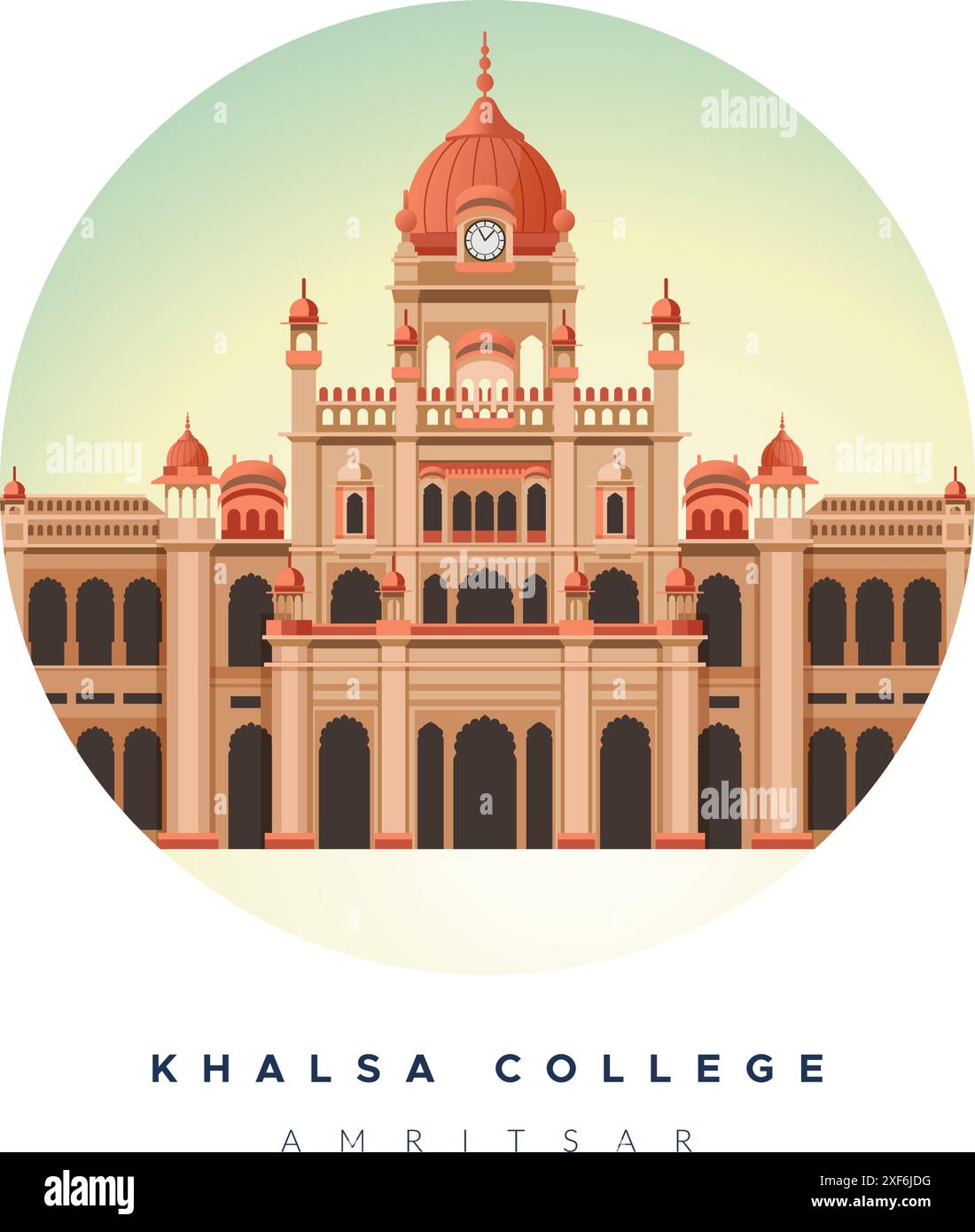Khalsa college vector vectors hi-res stock photography and images - Alamy