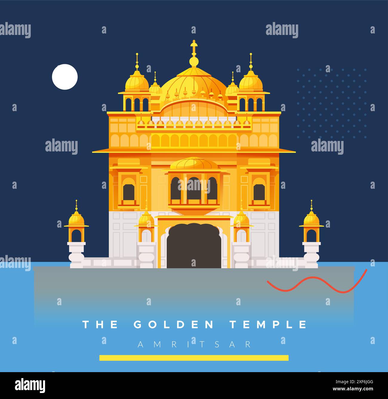 The Golden Temple Amritsar Stock Illustration As Eps 10 File Stock Vector Image And Art Alamy