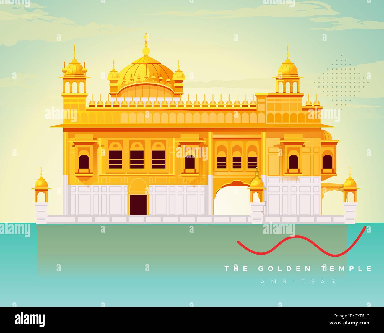Amritsar harmandir sahib Stock Vector Images - Alamy