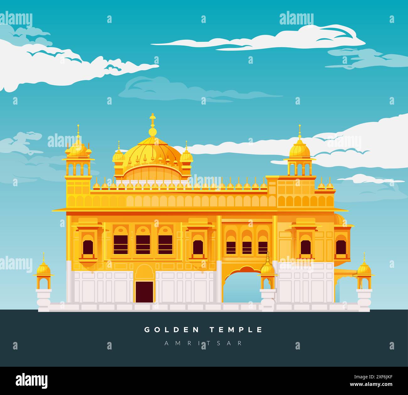 Sikh temple india Stock Vector Images - Alamy