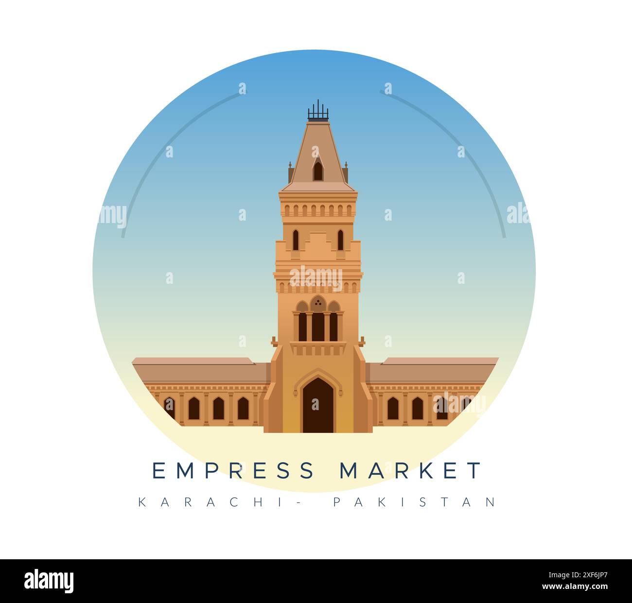 Empress Market - Saddar Town of Karachi, Pakistan - Stock Illustration ... Empress Market - Saddar Town of Karachi, Pakistan - Stock Illustration ...