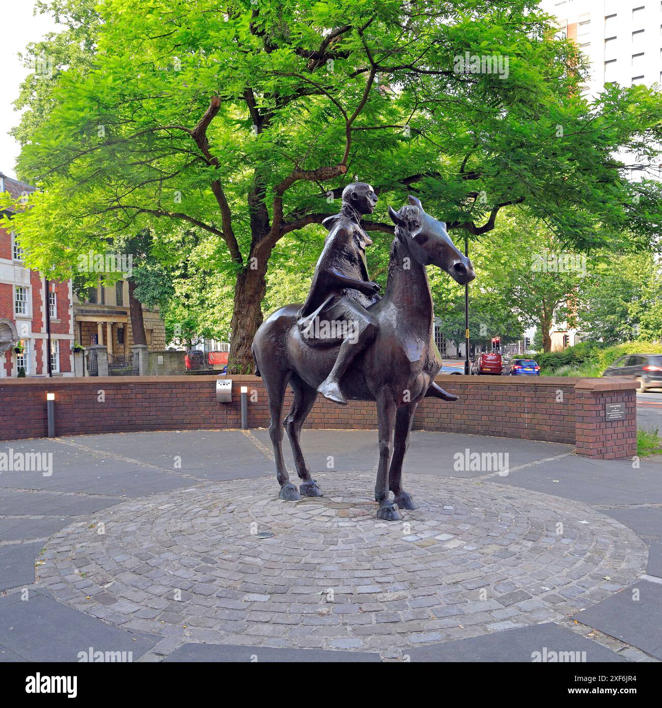 Cloaked Horseman by David Backhouse. (1984) Man on horse, life-size ...