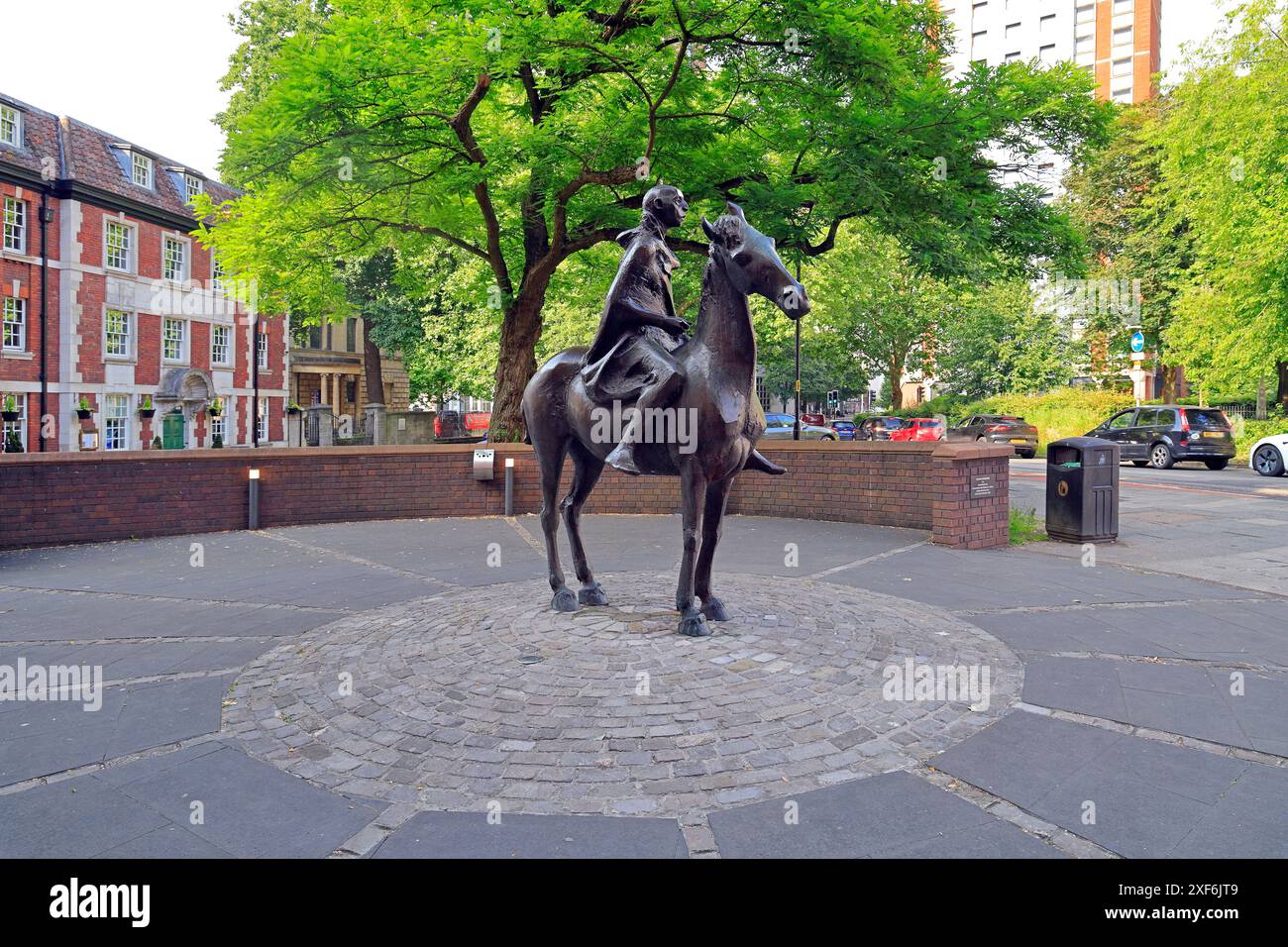 Cloaked Horseman by David Backhouse. (1984) Man on horse, life-size ...