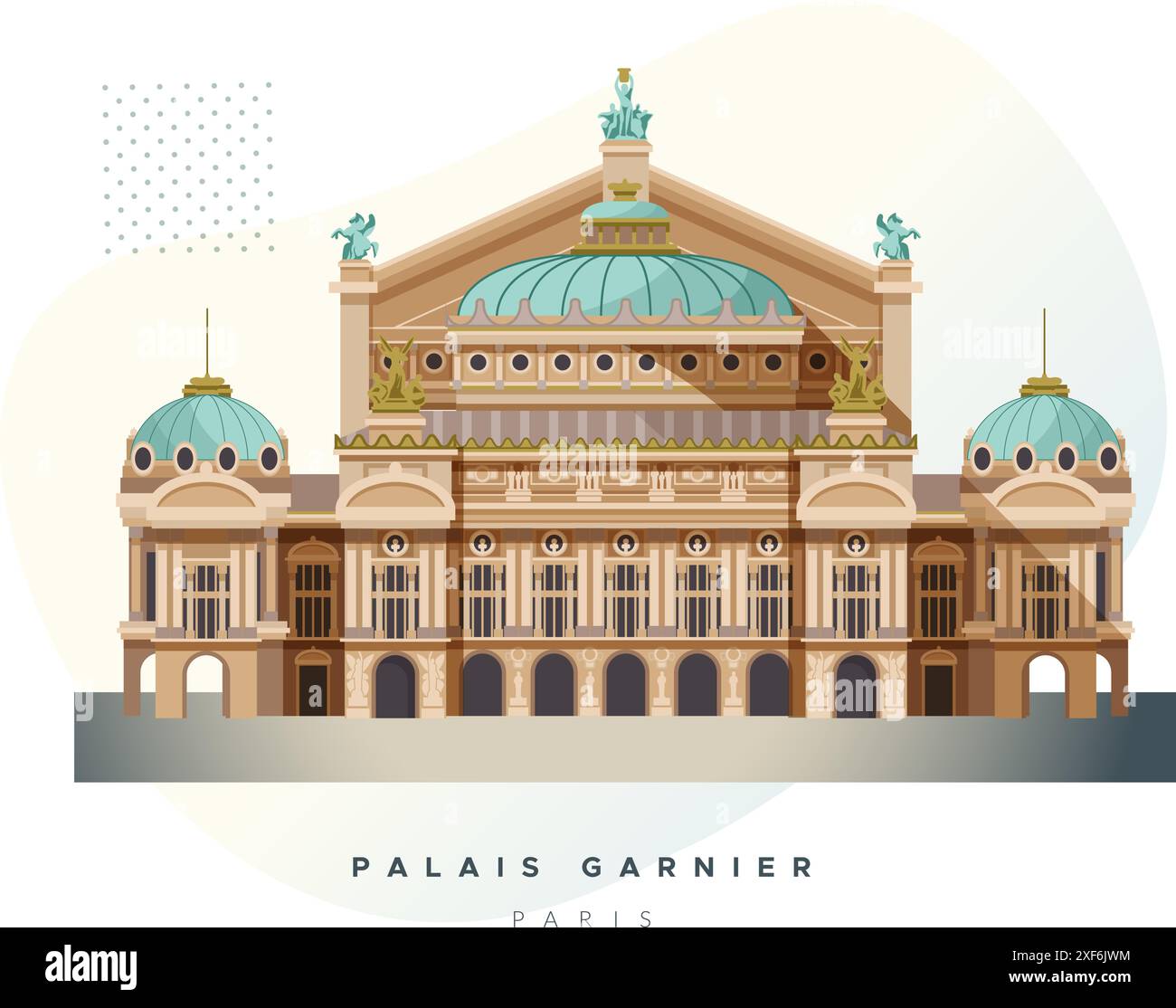 The Palais Garnier - Landmark Opera House - Paris France Stock ...