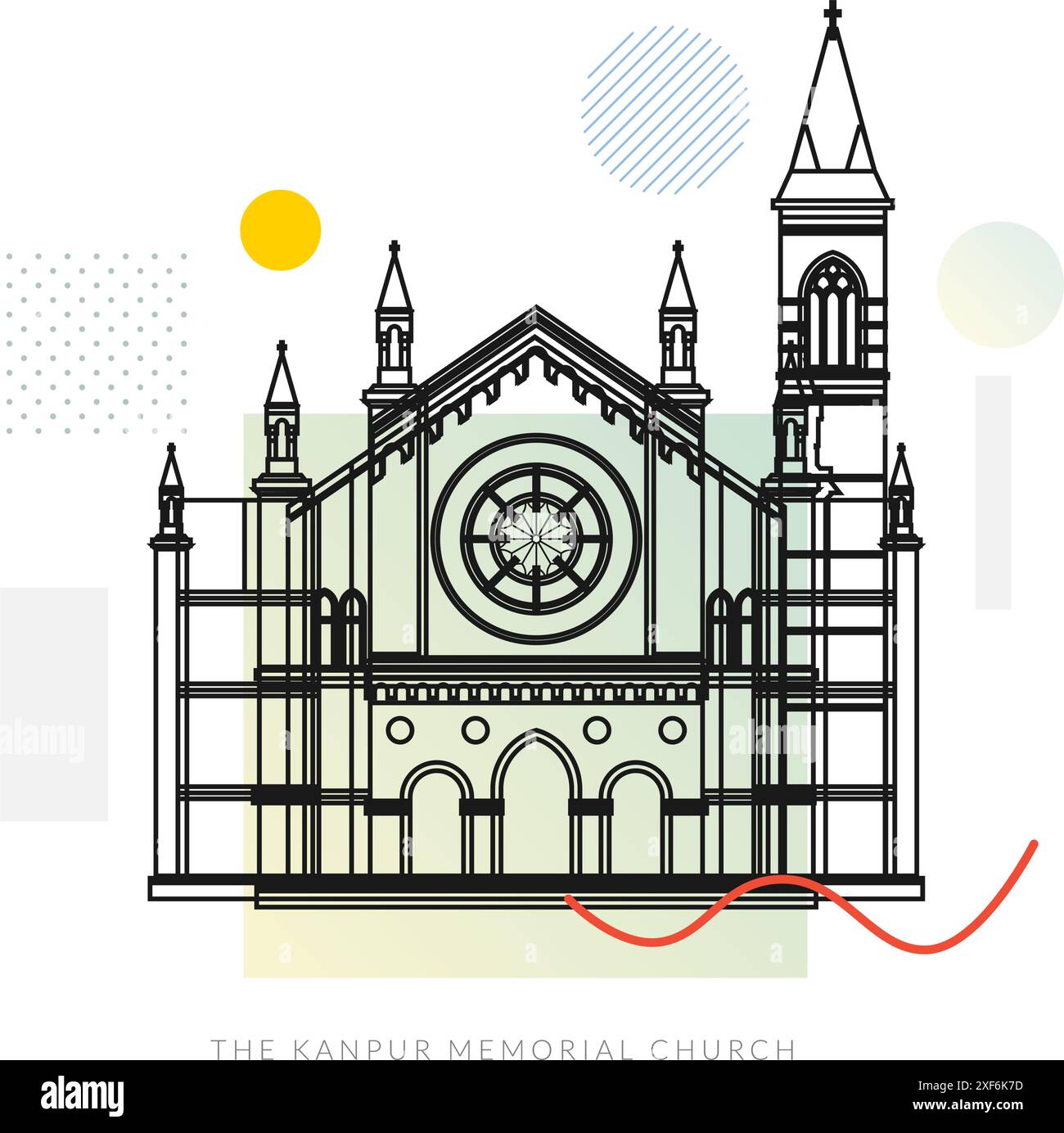 Historic british church Stock Vector Images - Alamy