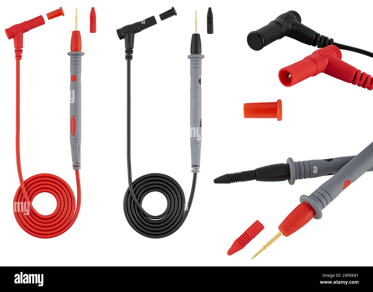 Multimeter probes universal, on white background, insulated Stock Photo ...