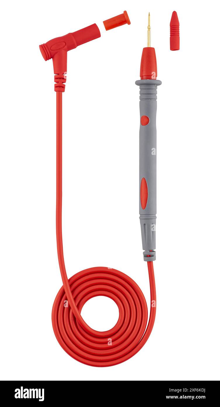 Multimeter probes universal, on white background, insulated Stock Photo ...