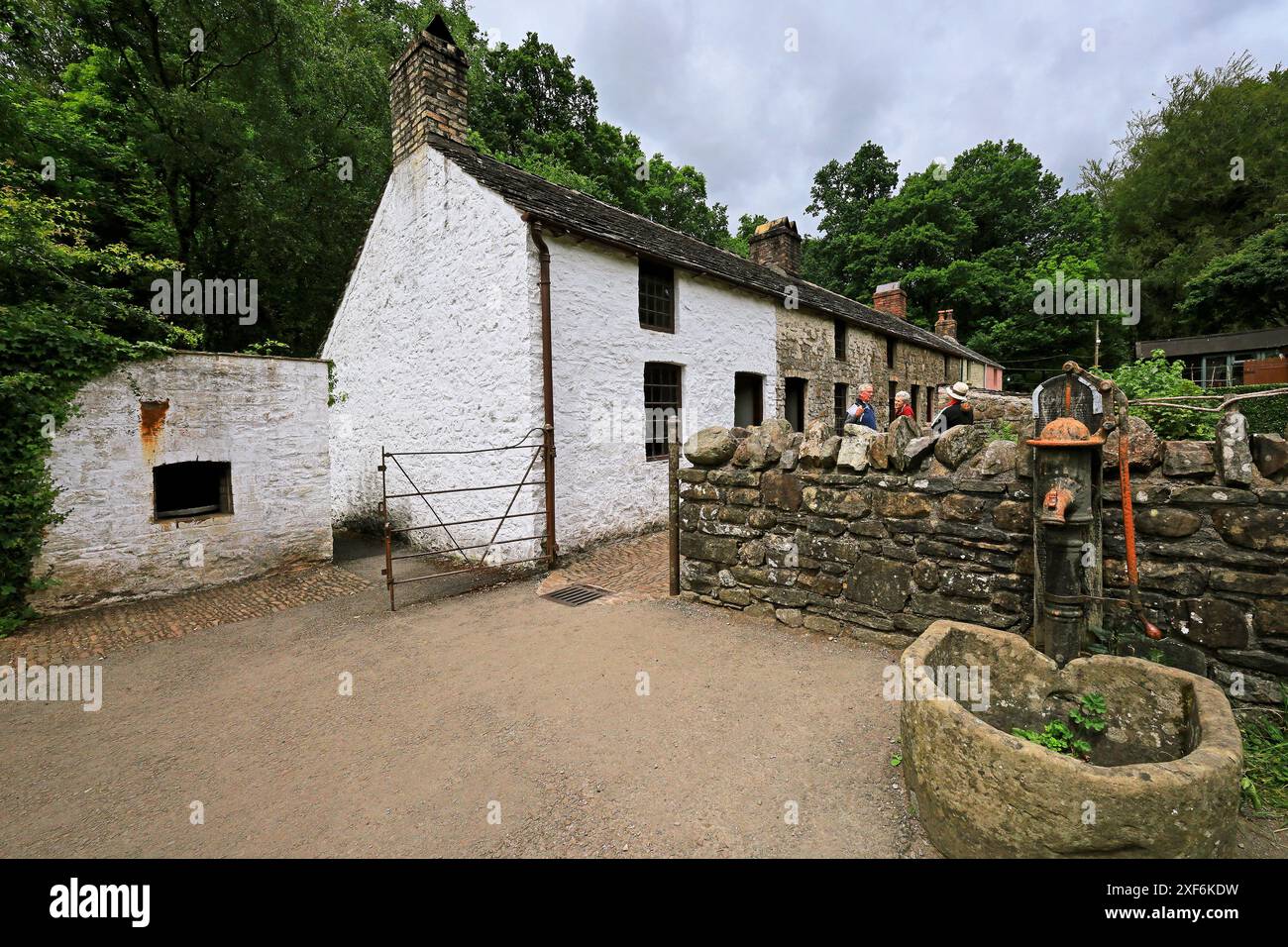 Rhyd y Car terrace, St Fagans National Museum of History, Cardiff ...