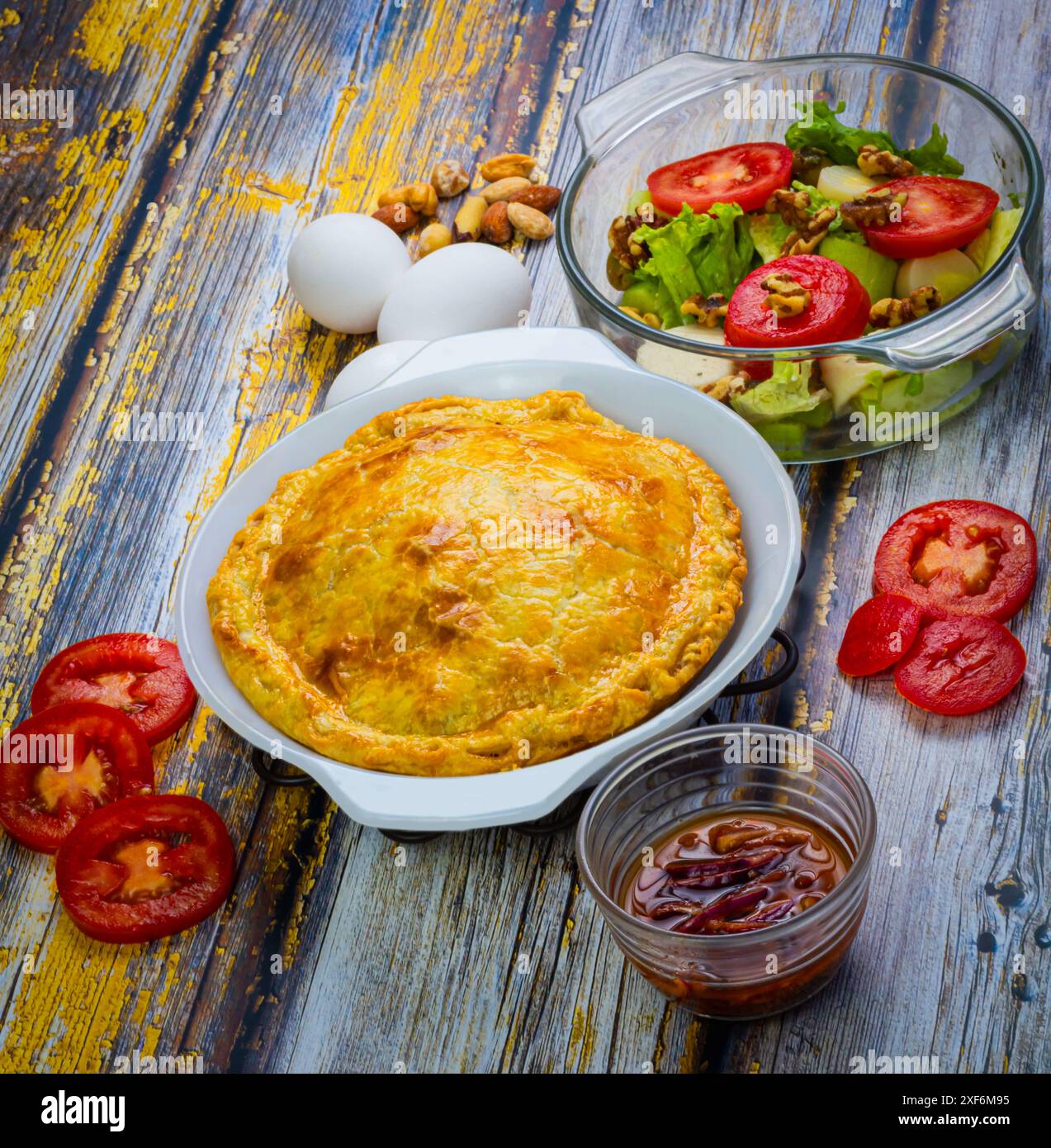 Delicious tuna pie for lunch Stock Photo - Alamy