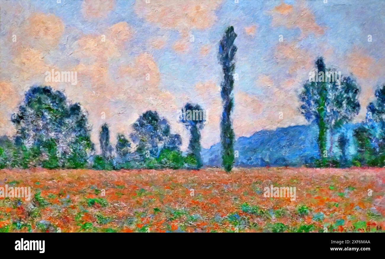 Poppy field claude monet hi-res stock photography and images - Alamy
