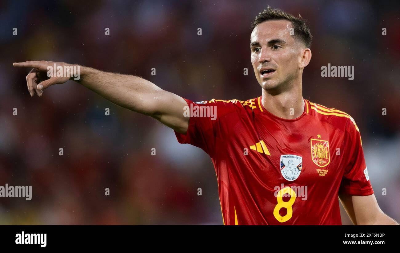 Cologne, Germany. 30 June 2024. Fabian Ruiz of Spain gestures during ...