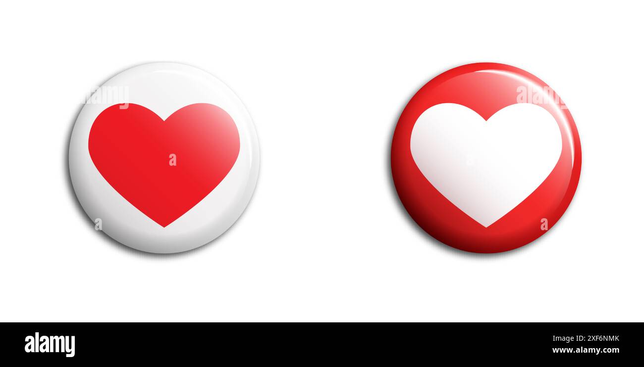 Heart icon. Love shape symbol. Valentine design sign in vector flat ...