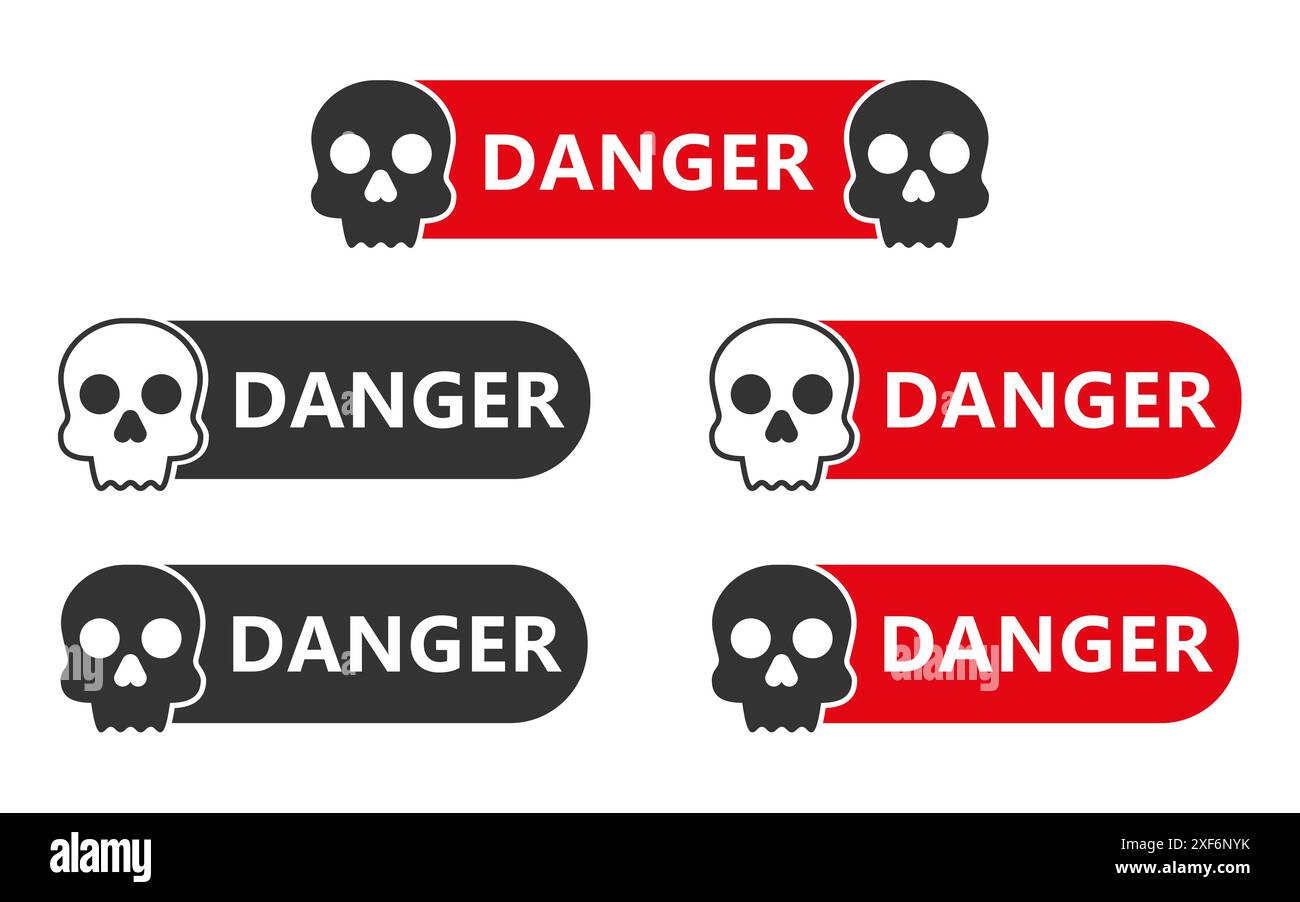 Skull crossbones mark danger Stock Vector Images - Alamy