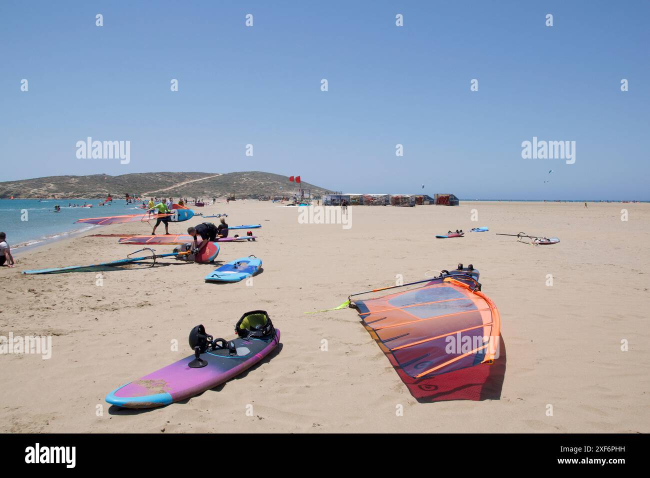 Windsurf the Mediterranean at Prasonisi Rhodes, Greece where the Aegean ...