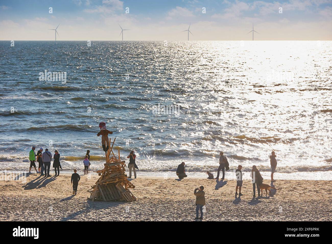 St. Hans Day on the seashore in Denmark Stock Photo - Alamy