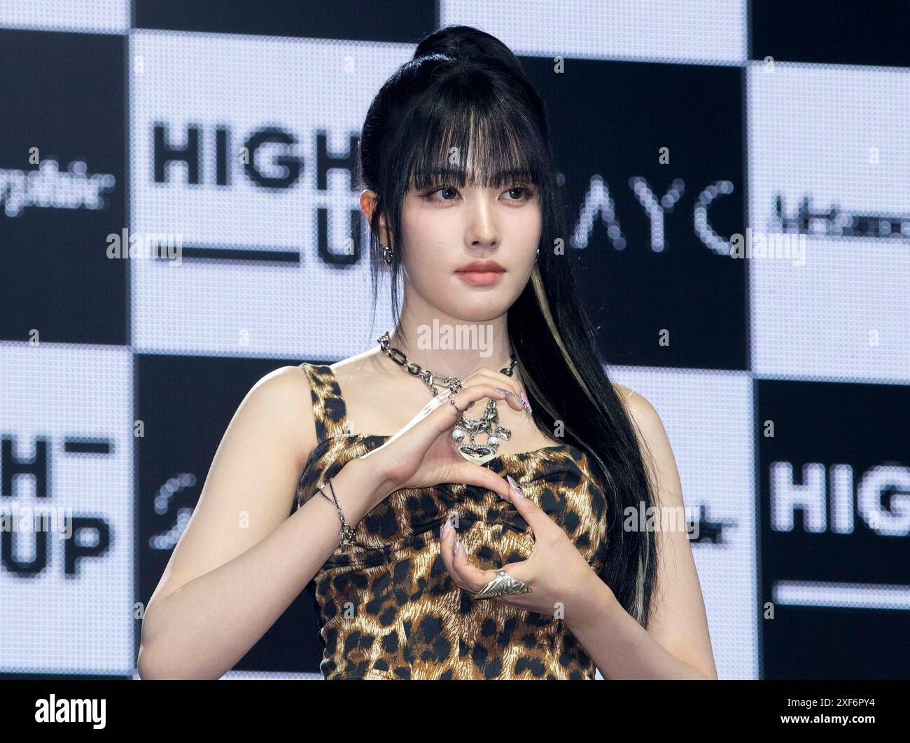 1 July 2024 - Seoul, South Korea : South Korean singer Yoon, member of K-Pop girl group STAYC ...