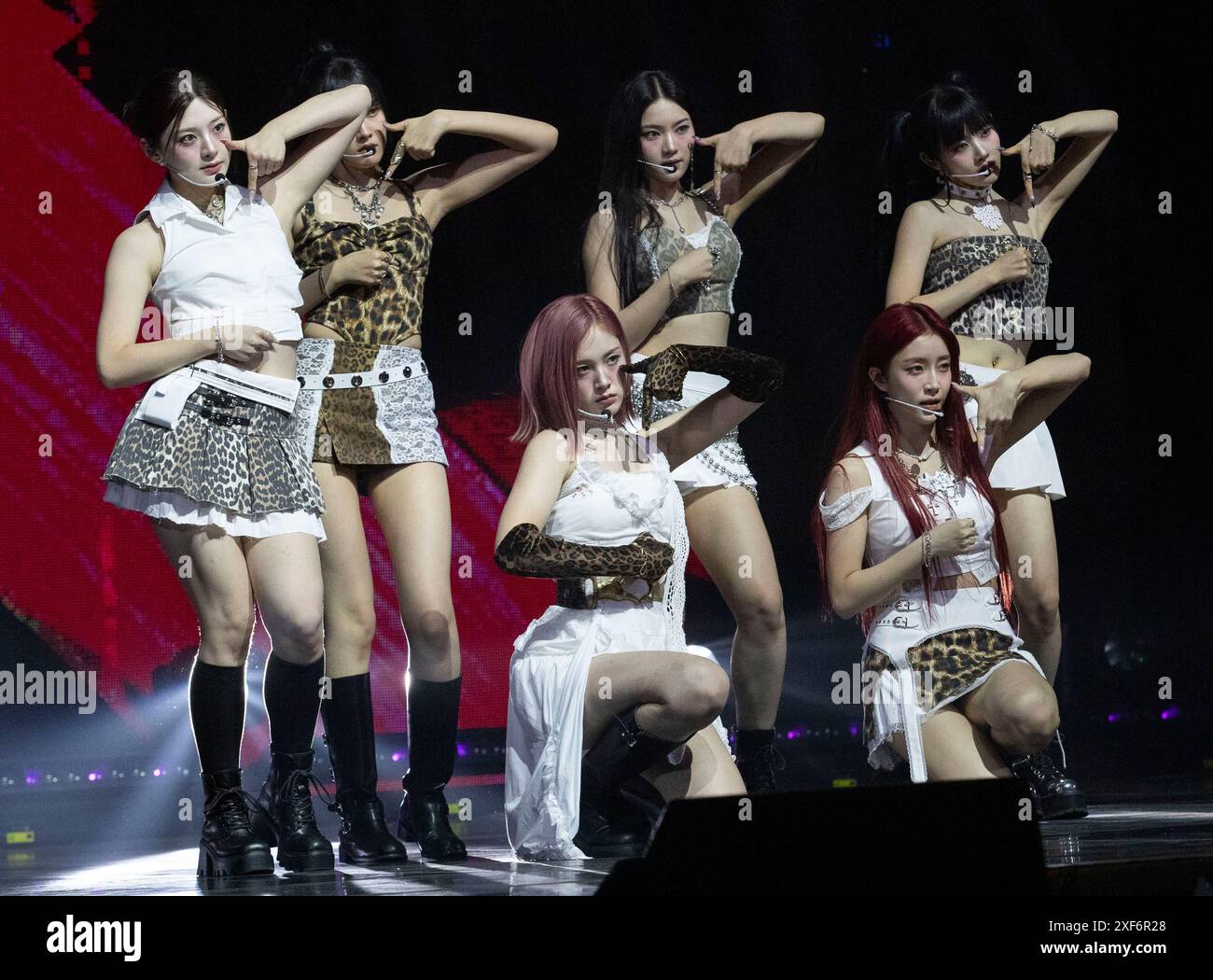 Seoul, South Korea. 1st July, 2024. South Korean K-Pop girl group STAYC, performs onstage during ...