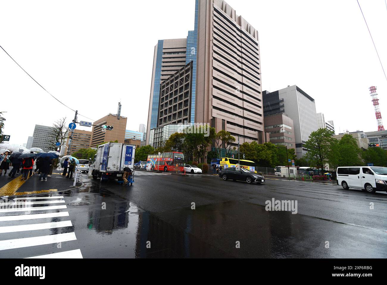 Tokyo Japan raining bad weather outside shop shops people rain cold ...