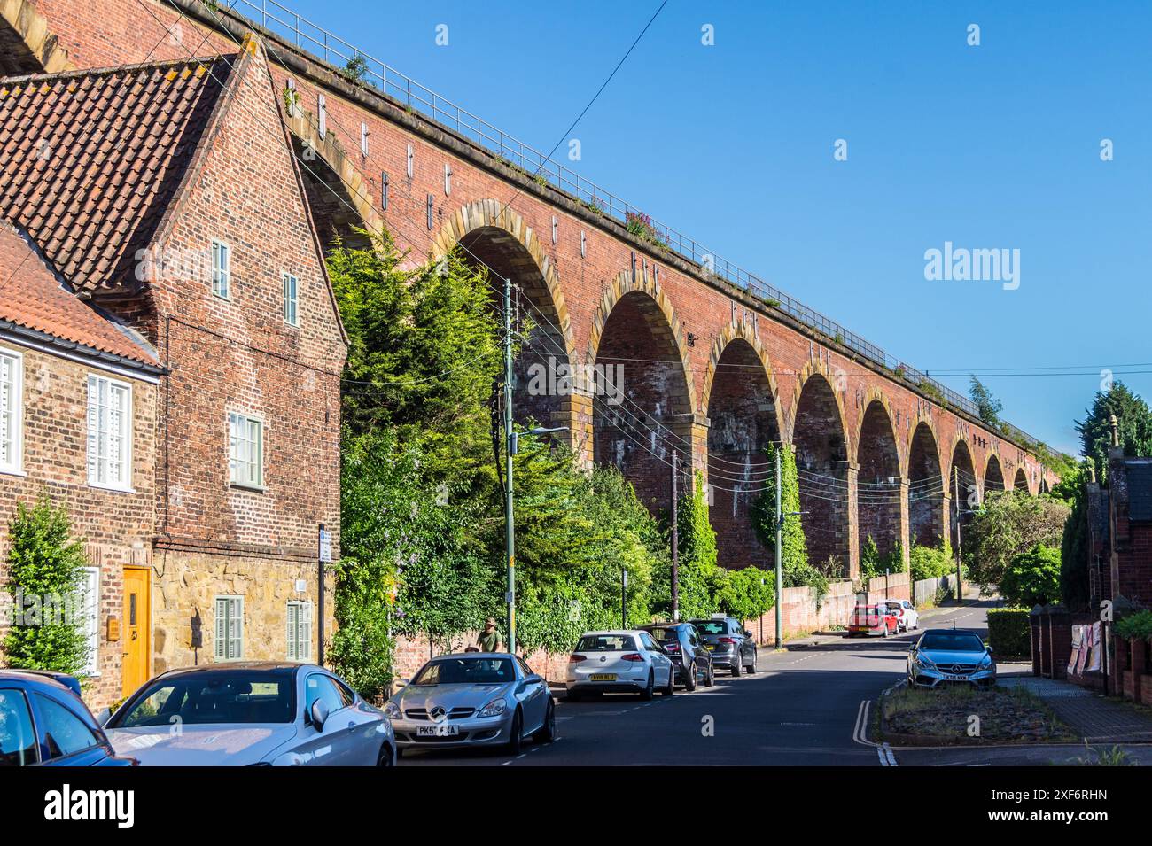 Yarm railway viaduct over the River Tees by Grainger and Bourne, 1848 ...