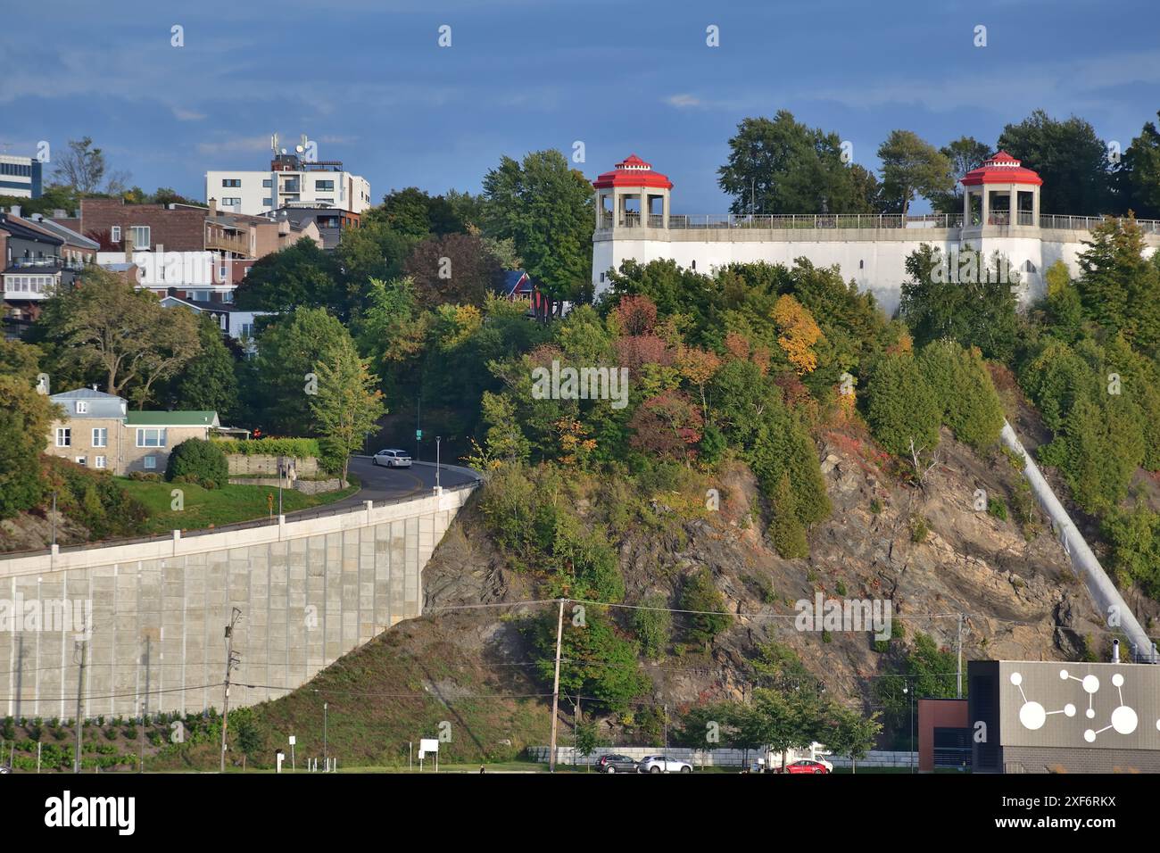 LEVIS, QUEBEC, CANADA - SEPTEMBER 25, 2022 - Observation terrace ...