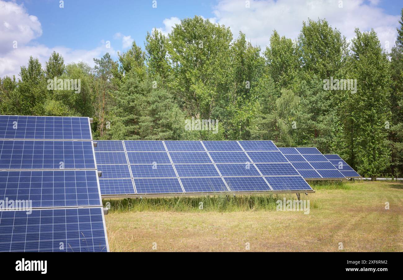 Solar power field with photovoltaic panels hi-res stock photography and ...