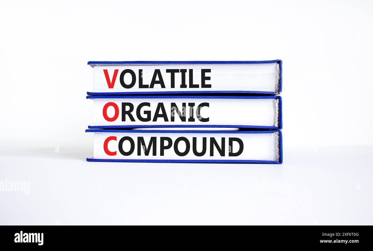 VOC volatile organic compound symbol. Concept words VOC volatile ...