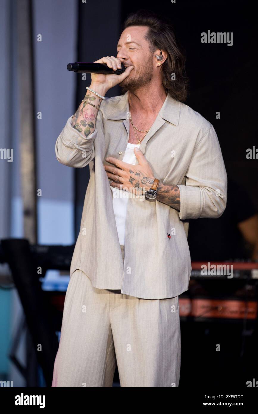 Ny. 28th June, 2024. Tyler Hubbard on stage for Fox & Friends All ...