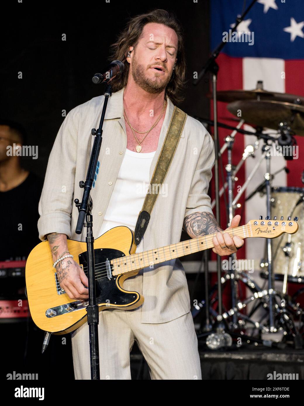 Ny. 28th June, 2024. Tyler Hubbard on stage for Fox & Friends All ...