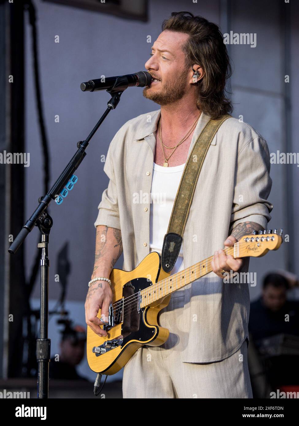 Ny. 28th June, 2024. Tyler Hubbard on stage for Fox & Friends All ...