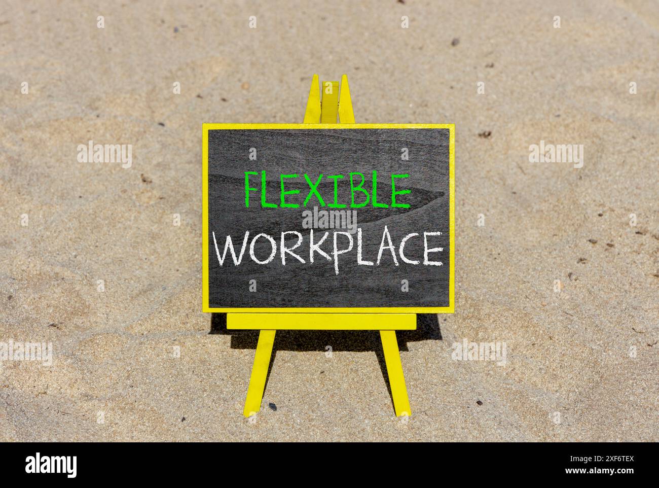 Flexible workplace symbol. Concept words Flexible workplace on ...