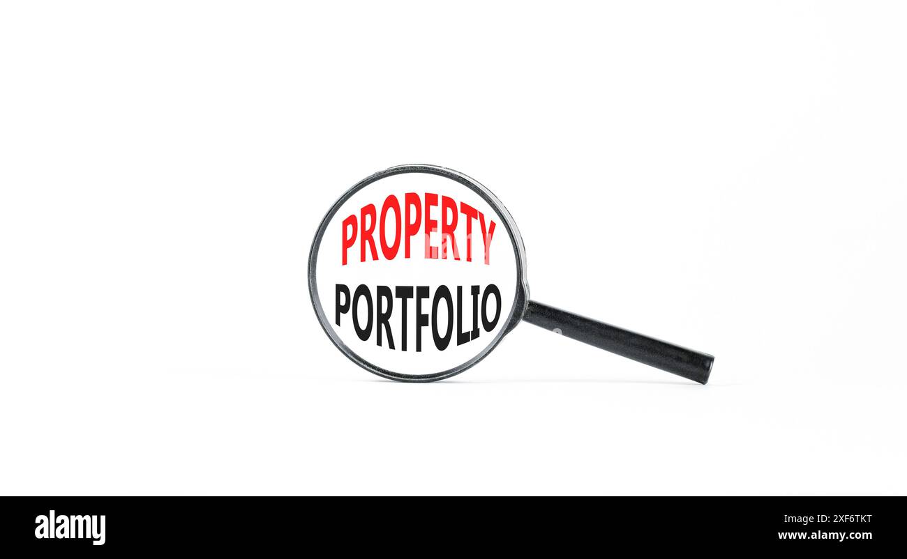 Property portfolio symbol. Concept words Property portfolio in ...