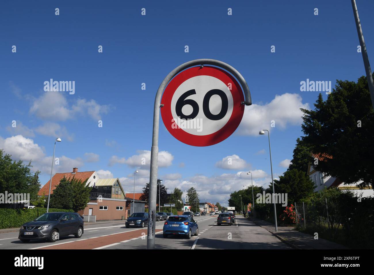 Copenhagen/ Denmark/01 July 2024/ 60 kilometers speed limit in in ...