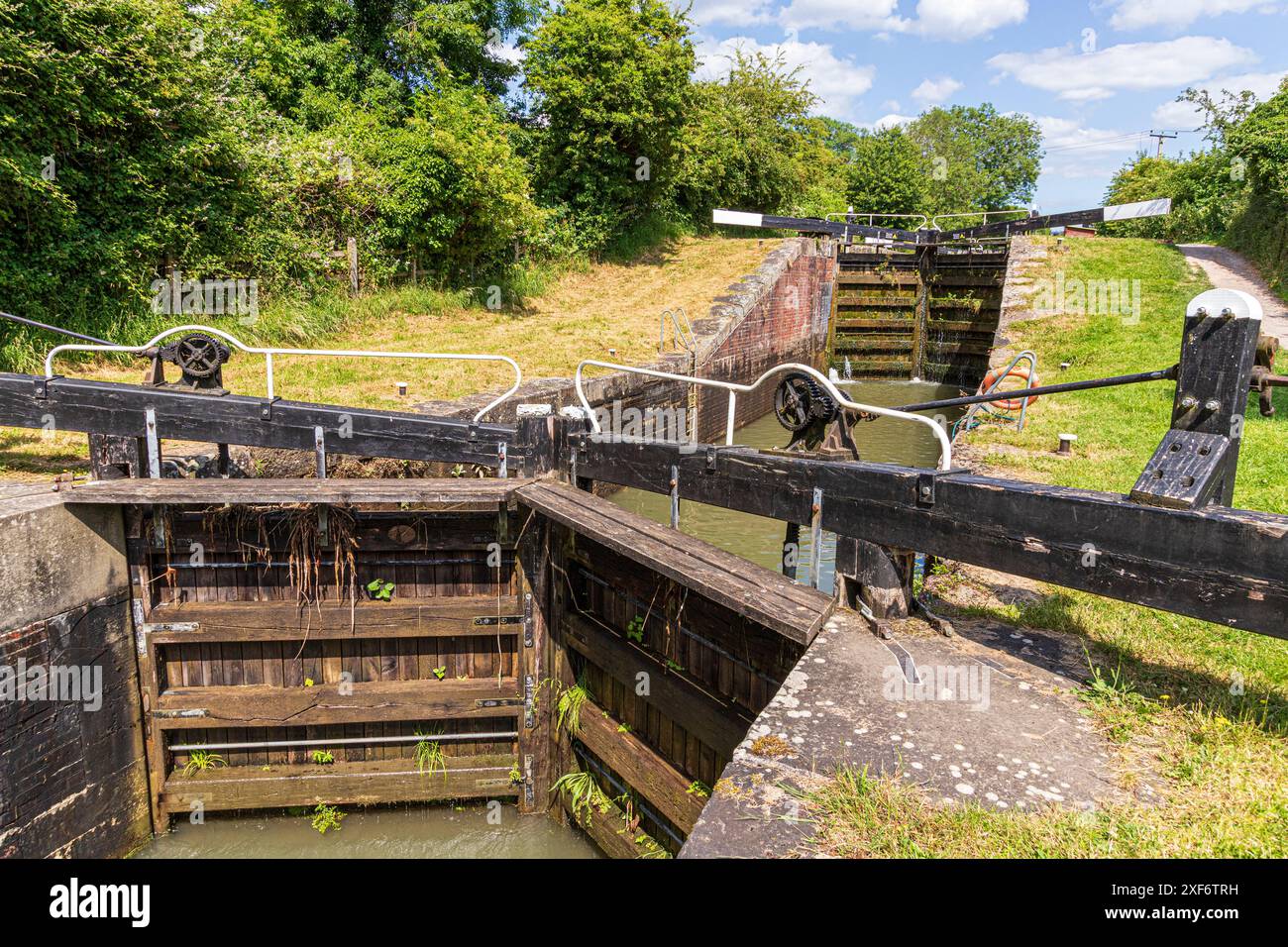 Ryeford Double Lock on the Stroudwater Navigation at Ryeford near ...