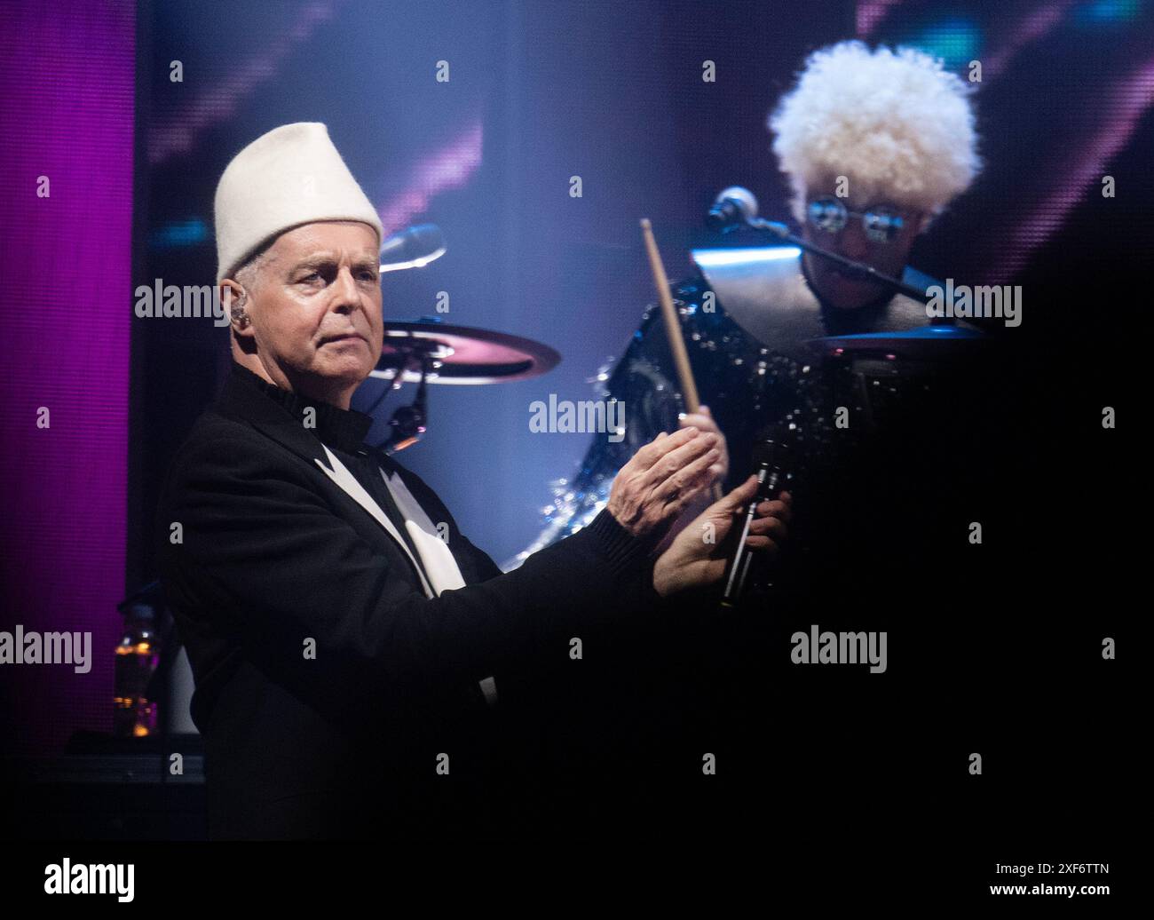 Praha, Czech Republic. 01st July, 2024. Singer Neil Tennant (left) of ...