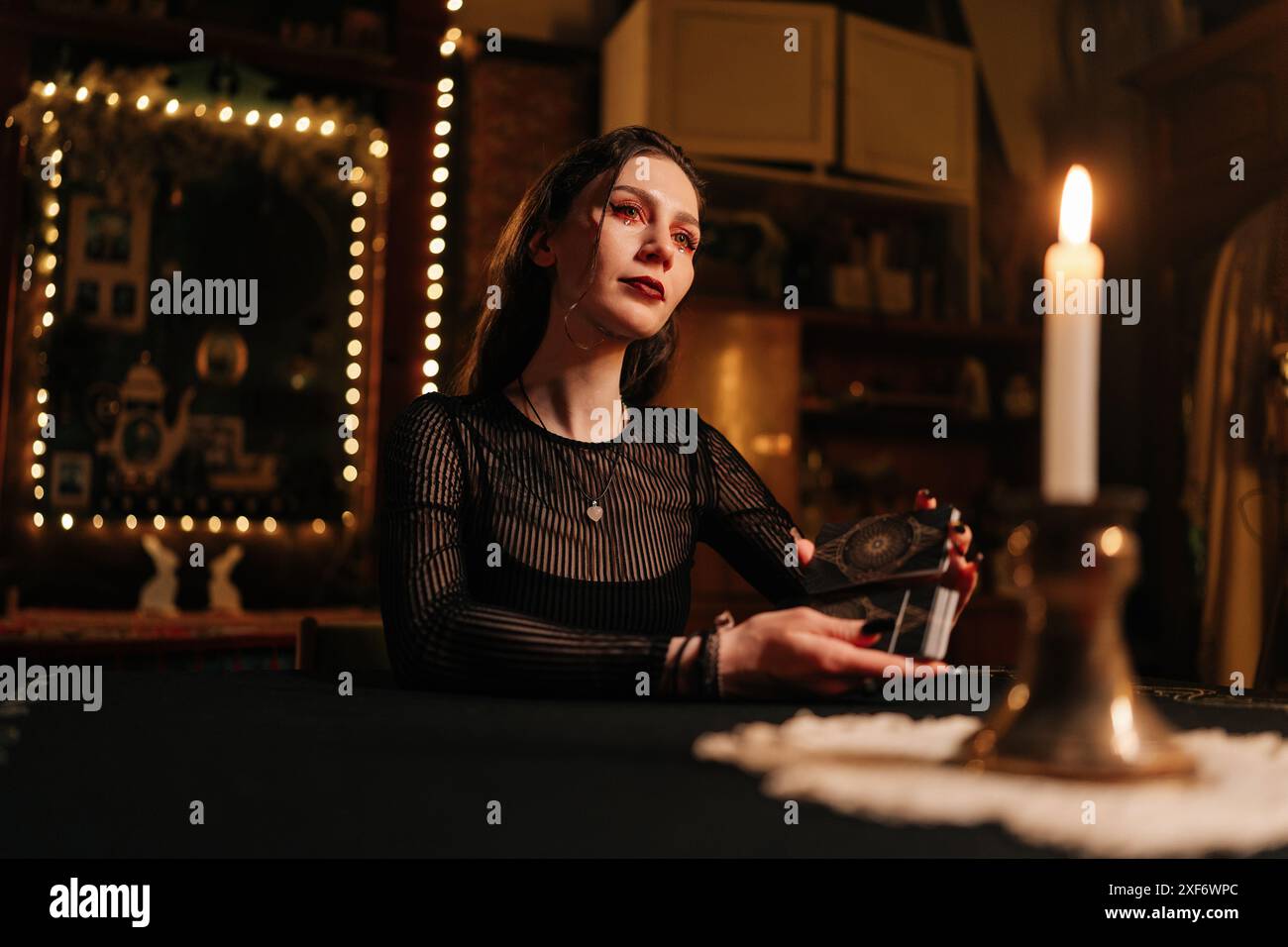 Mysterious wizard black nails hi-res stock photography and images - Alamy