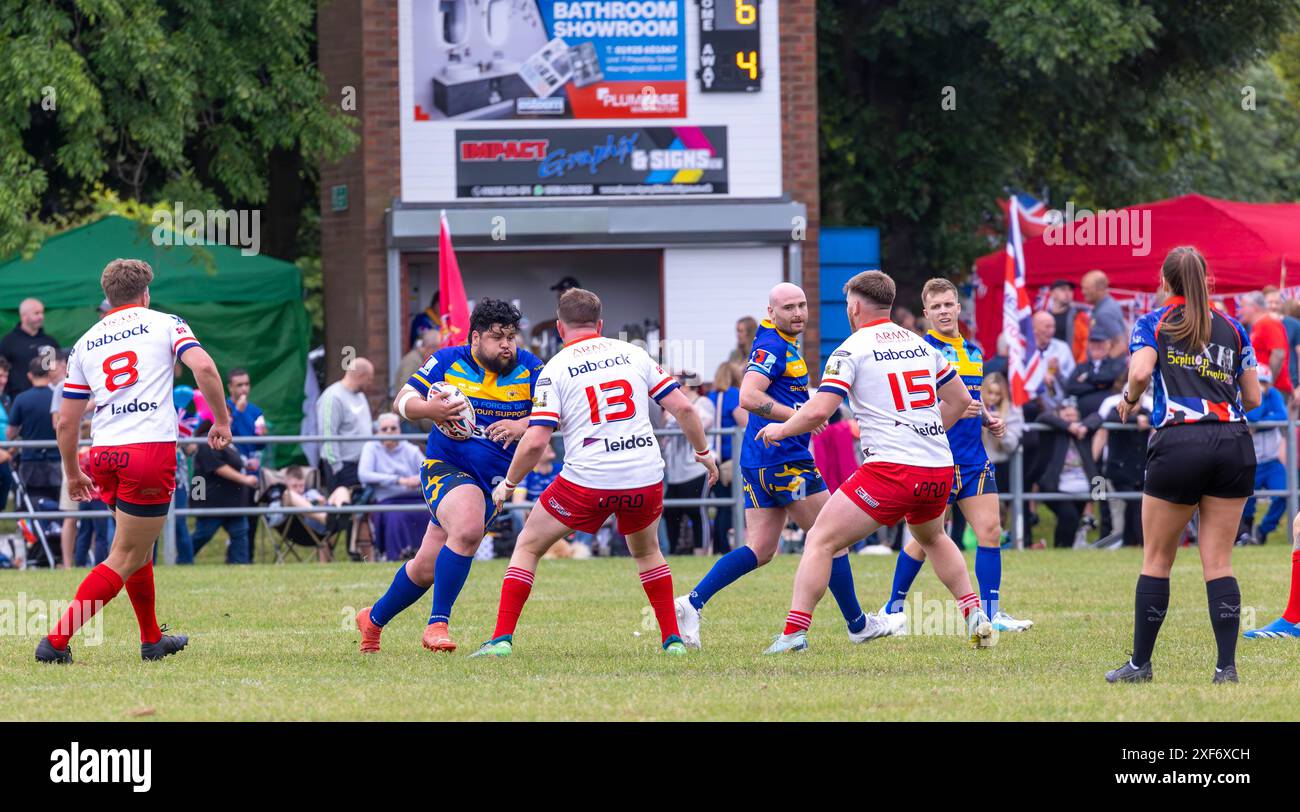 Three games of Rugby League played on Armed Forces Day in Warrington ...