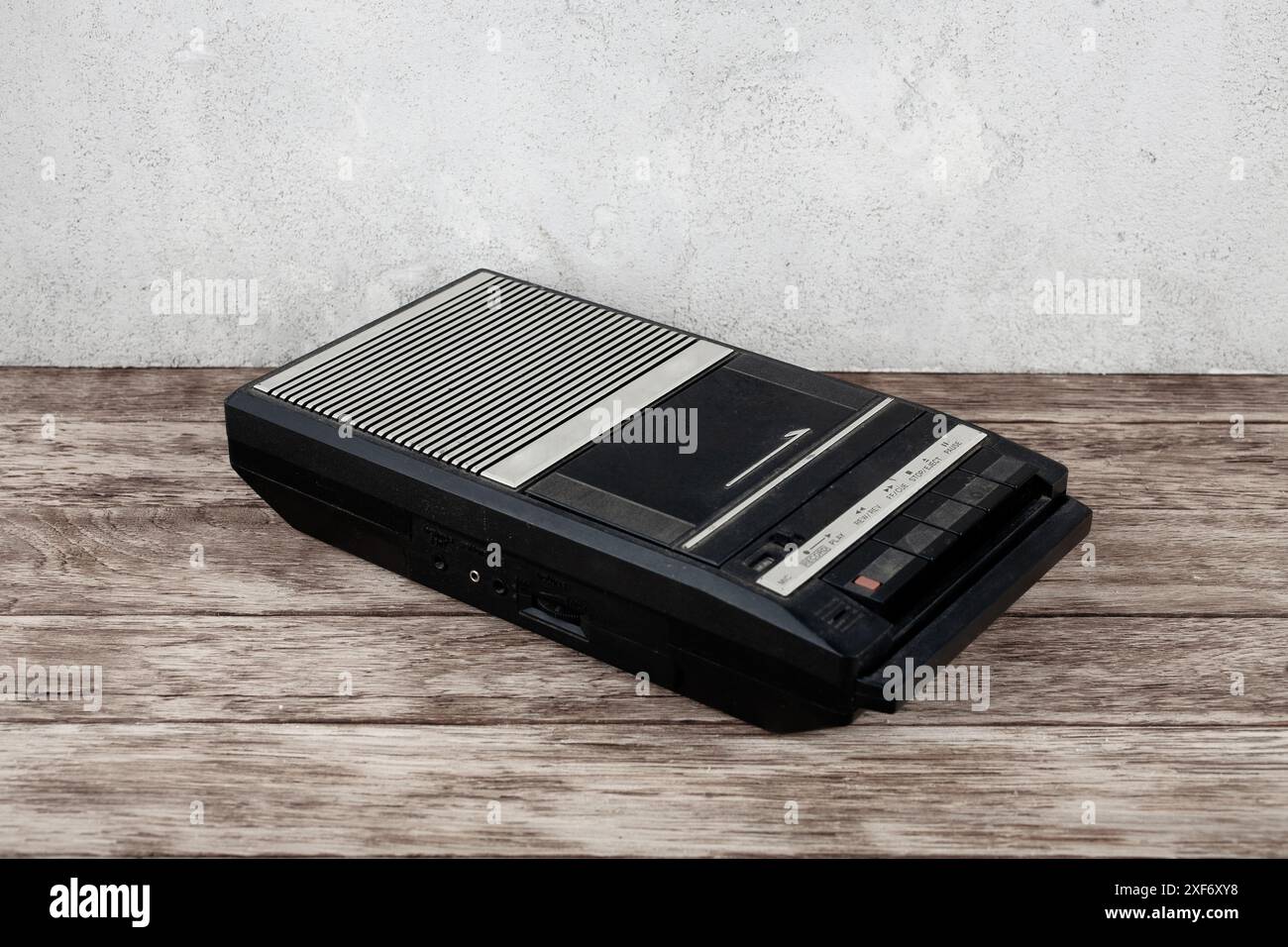 Vintage portable stereo cassette recorder from 80s Stock Photo - Alamy