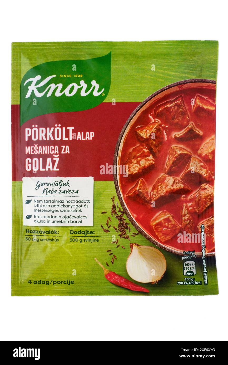 large sachet of knorr powdered porkolt goulash stew casserole powder ...