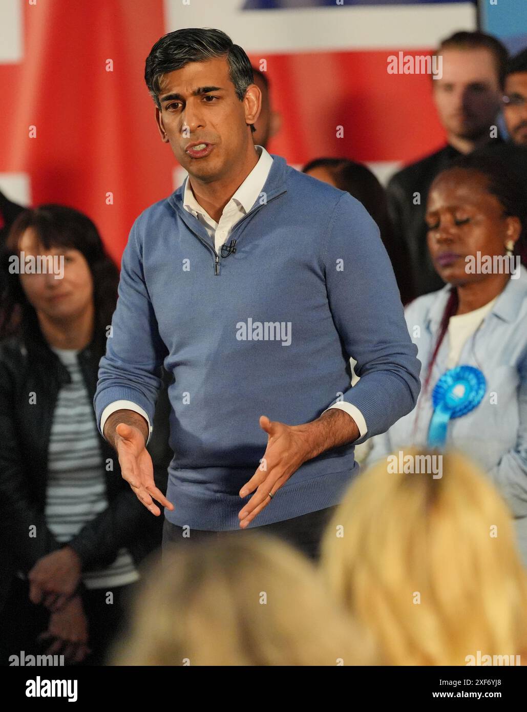 Prime Minister Rishi Sunak makes a speech at The Meeting Centre in ...
