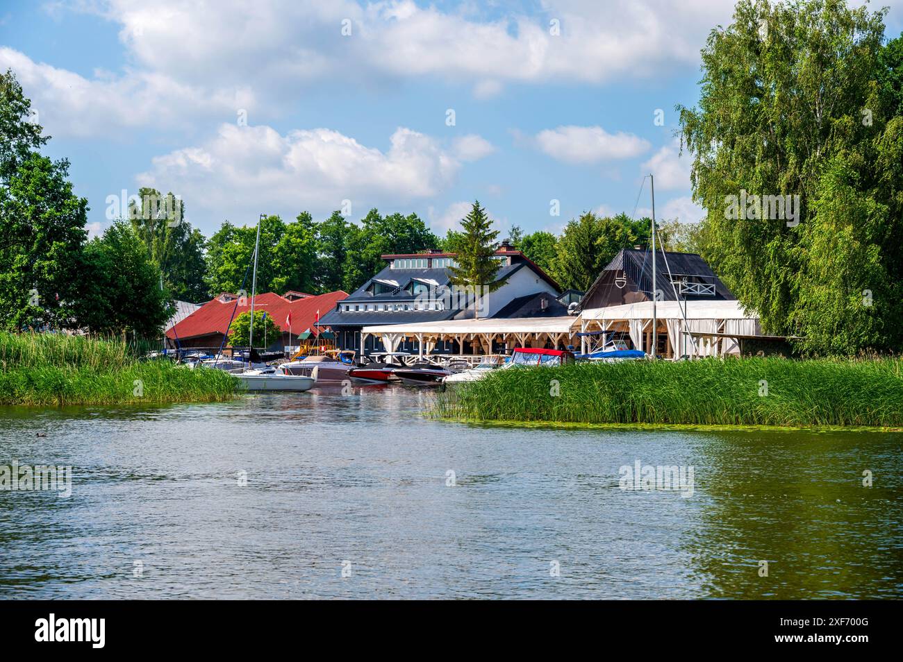 Augustow. Poland .Harbor. marina Stock Photo - Alamy