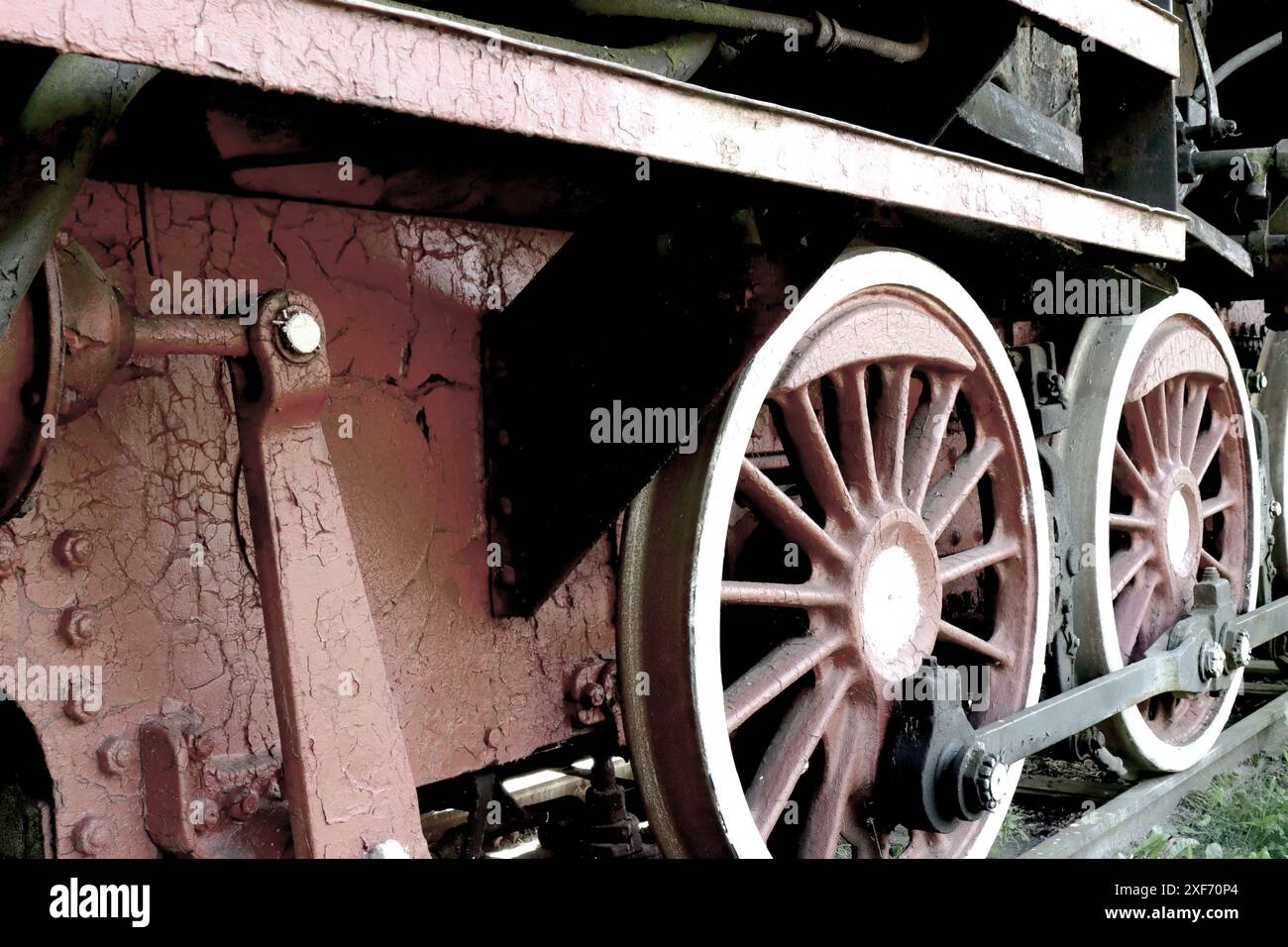 Details of mechanical parts, wheels and equipment of the train Stock ...