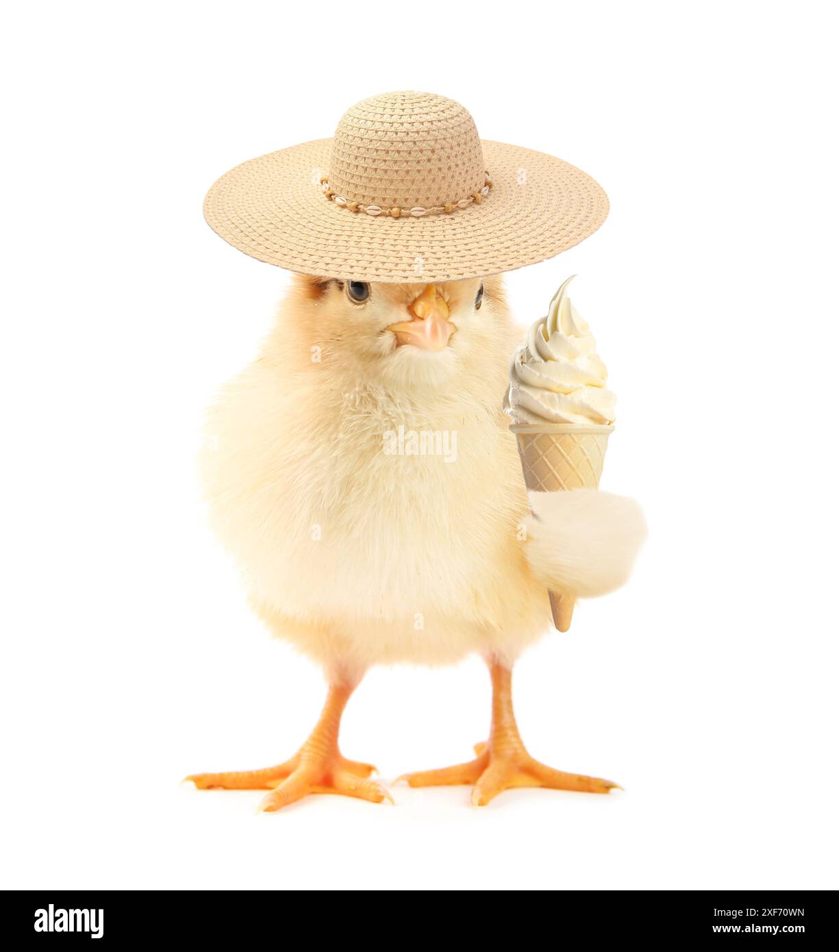 Ice cream straw hat Cut Out Stock Images & Pictures - Alamy