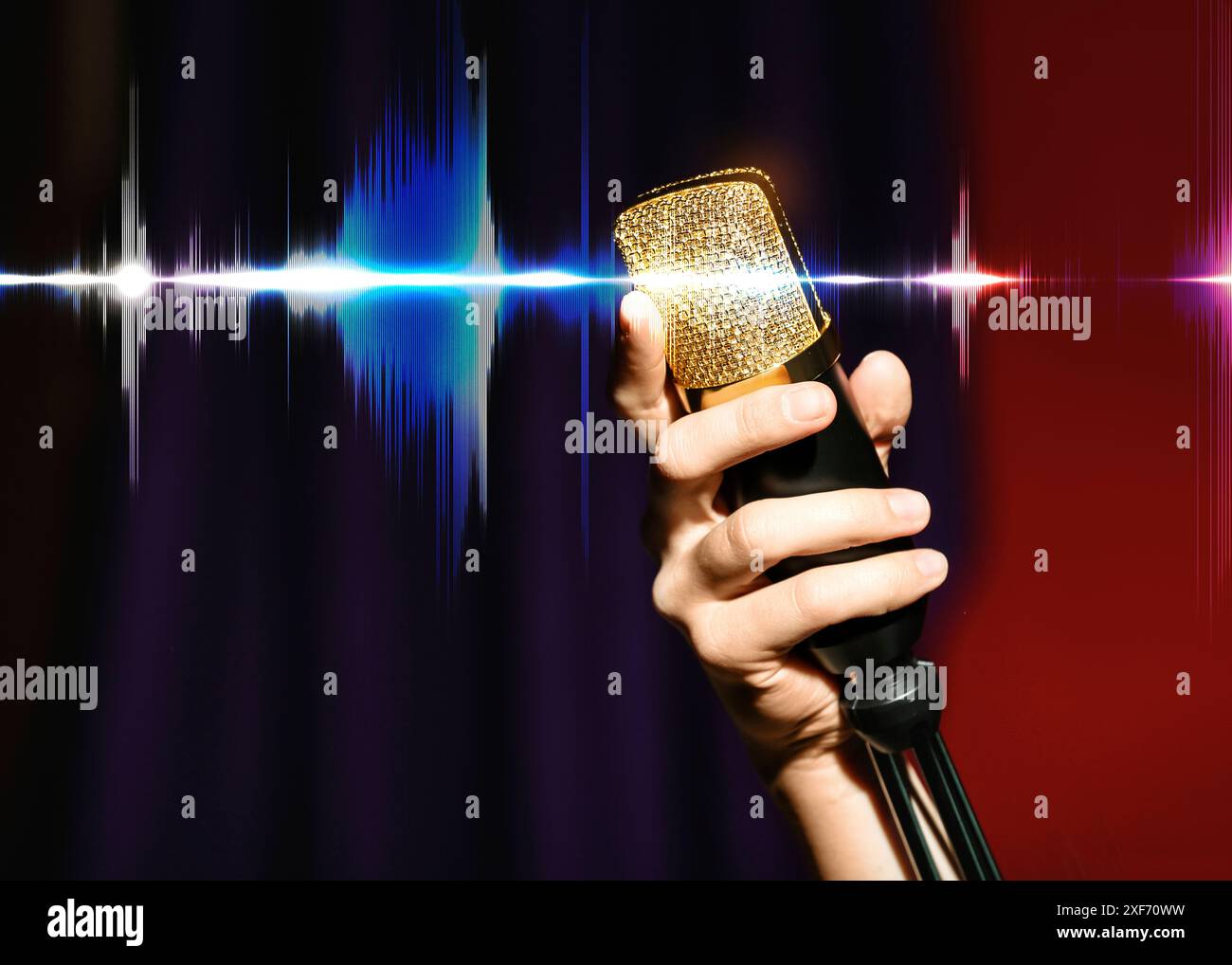 Waveform equalizer hi-res stock photography and images - Alamy